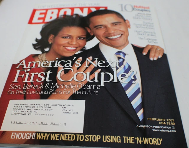 EBONY MAGAZINE 2007 American's Next First Couple Barack & Michelle ...