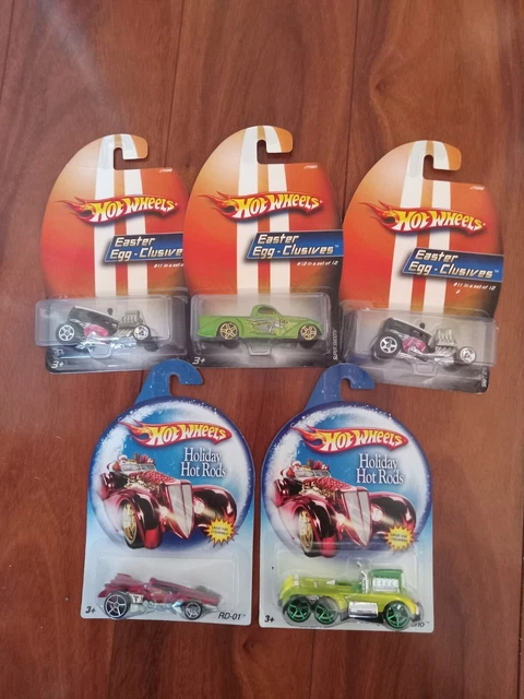 2007 HOT WHEELS Holiday Hot Rods/Easter Egg-Clusives lot of 5 $10.00 ...