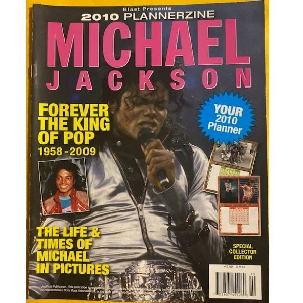 MICHAEL JACKSON 2010 plannerzine FOREVER THE KING OF POP life & times ...