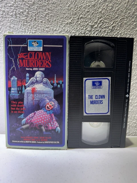JOHN CANDY THE CLOWN MURDERS VHS TAPE 1987 Dual Flap Tested & Working £ ...