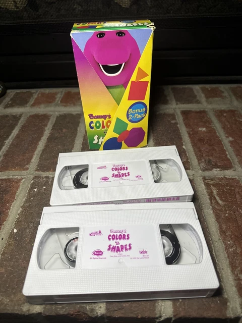 BARNEY - BARNEYS Colors & Shapes VHS 1997 2 Tape Set 1997 £10.07 ...
