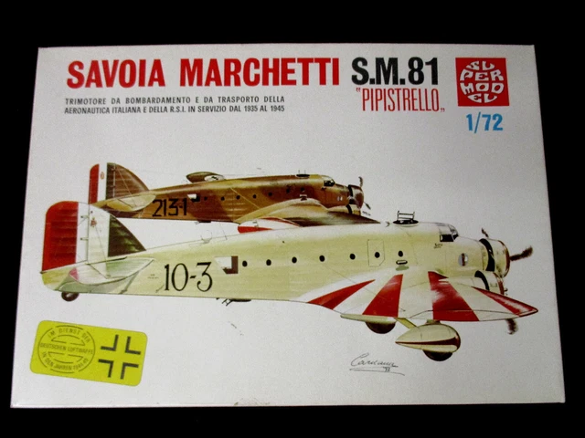 SAVOIA-MARCHETTI SM.81 PIPISTRELLO Bomber Regia Aeronautica ...
