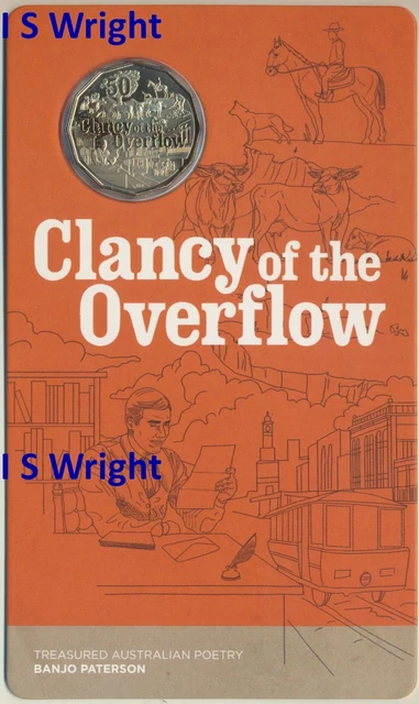 AUSTRALIA: 2020 50c Banjo Paterson - Clancy of the Overflow Gold Gilt ...
