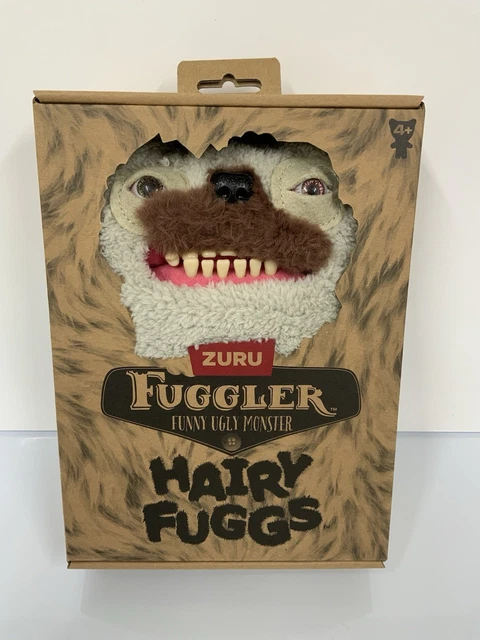 FUGGLER HAIRY FUGG Old Tooth Moustache Soft Toy by Zuru NEW In Box £19. ...