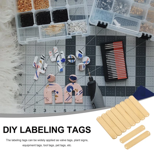 10PCS PORTABLE KEY Tags Blank Key Labels Multi-use Luggage Tags ...