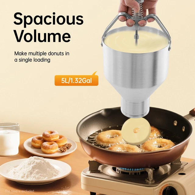 5L DIY DONUT Maker Machine Manual Donut Depositor Commercial Donut ...