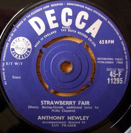 ANTHONY NEWLEY - Strawberry Fair (7", Single) EUR 11,92 - PicClick FR