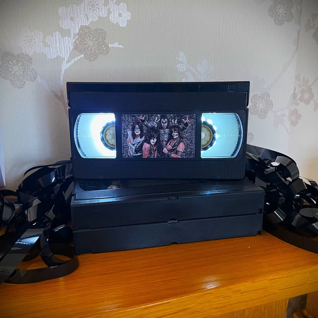 RETRO VHS LAMP, Kiss Band, Music, Horror Movie, Night Light, Film, Gift ...