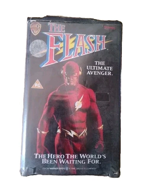 THE FLASH (1990) - Big Box Ex Rental VHS Video Tape - DC Comics ...