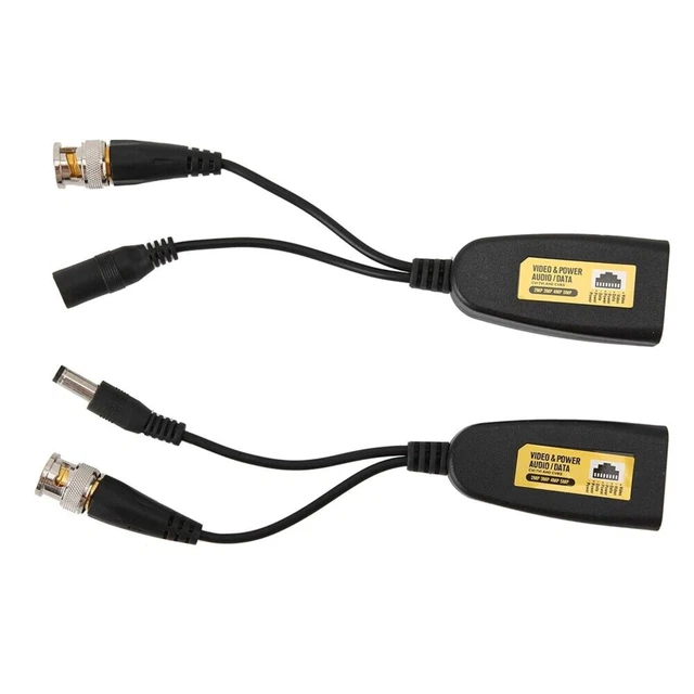 NEW BNC TO POE Adapter Balun Connector Twisted Pair Transmitter For ...