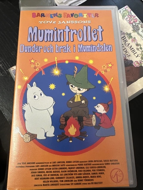 MOOMIN MUMINTROLLET RARE 1990 VHS Tape Video Vintage Retro Kids ...