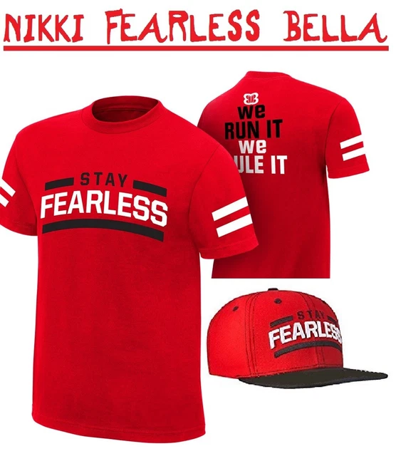 NIKKI 'STAY FEARLESS' Outfit Bella Wrestling Wrestler T-Shirt E ...