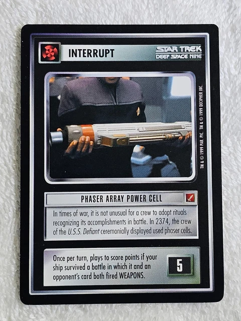 STAR TREK CCG 1E Phaser Array Power Cell Blaze of Glory 1999 Decipher ...