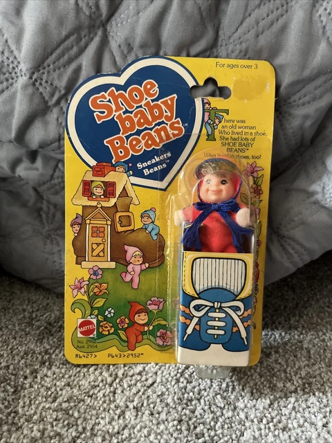 VINTAGE MATTEL 1978 Shoe Baby Beans Mini Dolls RARE 3" Sneakers Beans ...