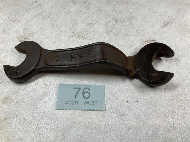 VINTAGE BSA SPANNER No 9 7/16 1/2 W wrench Modified Classic Motorcycle ...