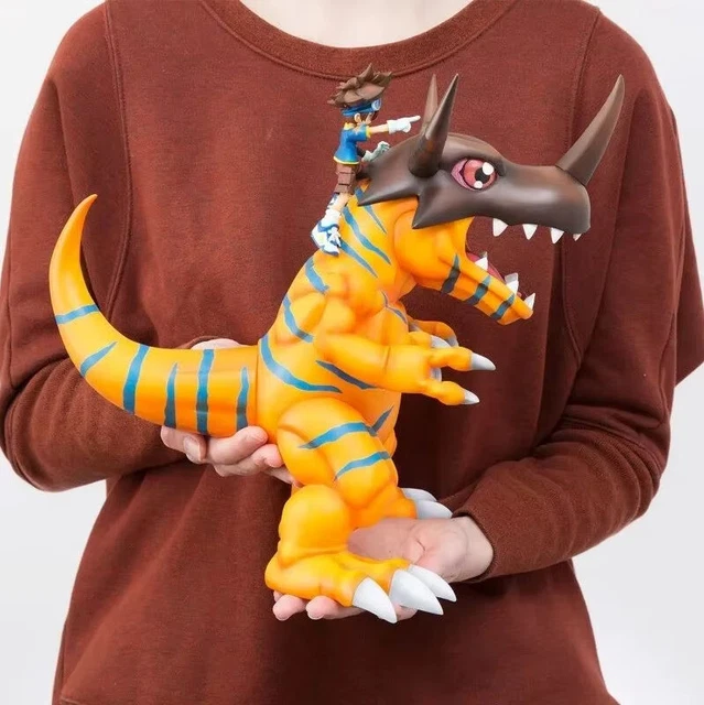 DIGIMON ADVENTURE ANIME Figure Greymon Action Figurine Yagami Taichi ...