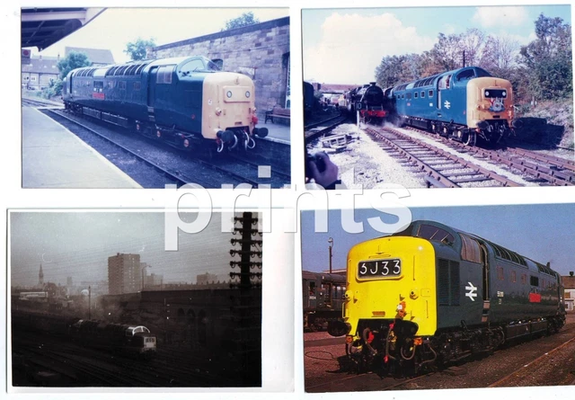 BRITISH RAILWAYS DELTIC DIESEL LOCOMOTIVE 55010 55015 550XX 4 5x3 ...