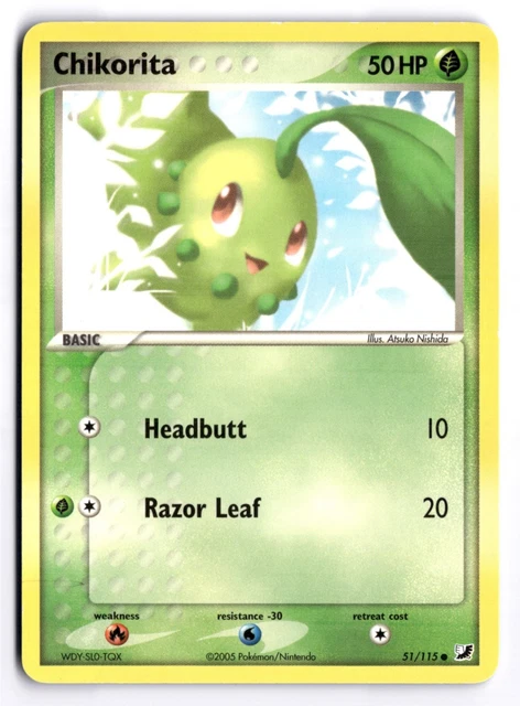 CHIKORITA - UF #51/115 Unseen Forces Common Normal MP EUR 2,50 ...