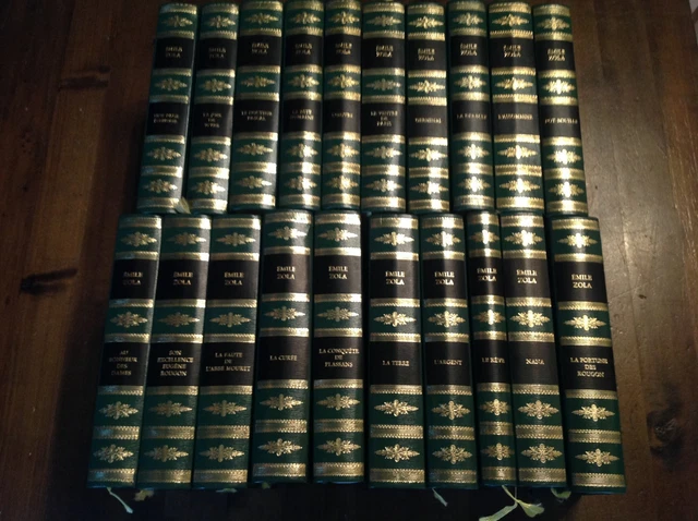 EMILE ZOLA LES rougon macquart collection complète intégrale 20 volumes ...