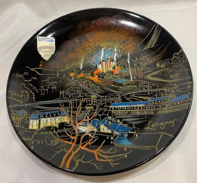 ASSIETTE EMAUX DE Longwy Modèle Grand Feu "Longwy" Numéro 3660 EUR 29 ...