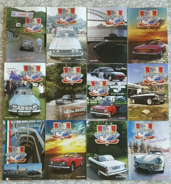 TRIUMPH SPORTS SIX Club Magazine The Courier All 12 2015 Issues Classic ...
