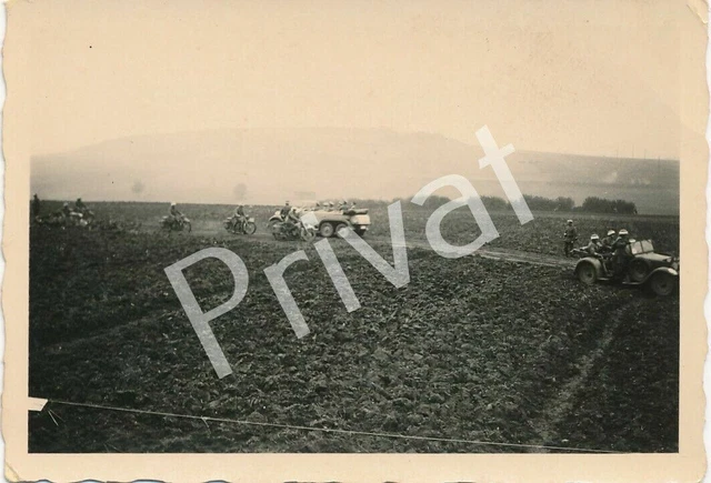 FOTO WK II Mannöver Hessen Vorbeifahrt General von Blomberg 1936 H1.22 ...