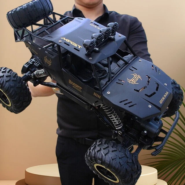 LARGE REMOTE CONTROL RC Cars Big Wheel Car Monster Truck 4WD Kid Toy ...