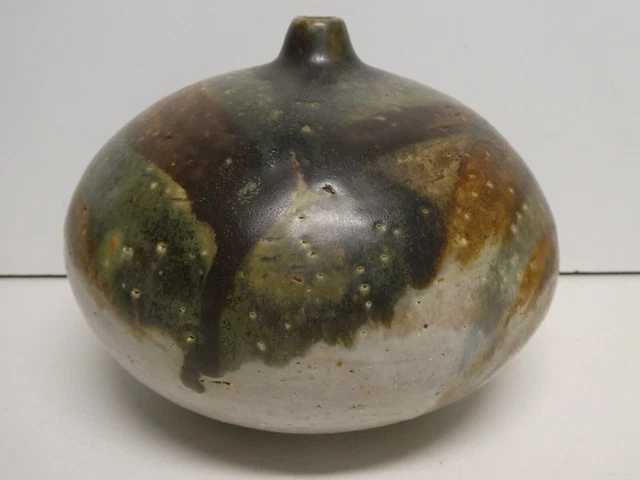 VINTAGE AUSTRALIAN POTTERY Ceramic Mid Century Pot Vase Signed Rhonda ...