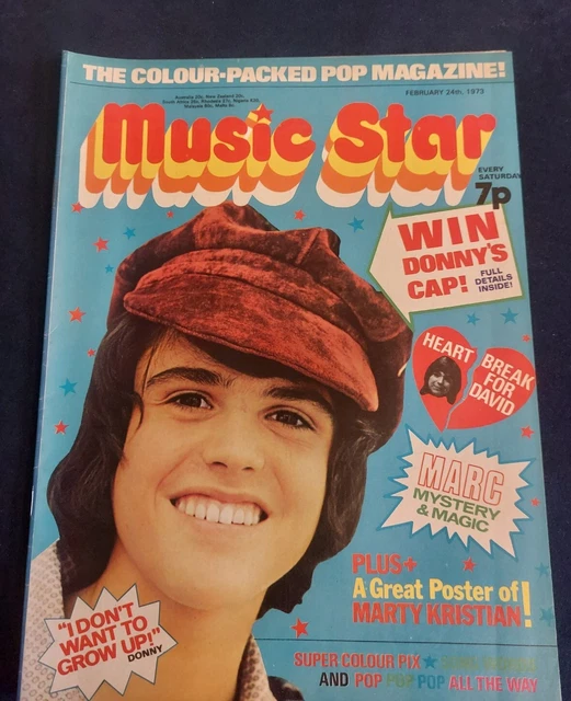 RARE MUSIC STAR Magazine 24 FEBRUARY 1973 Osmonds Sweet New Seekers ...