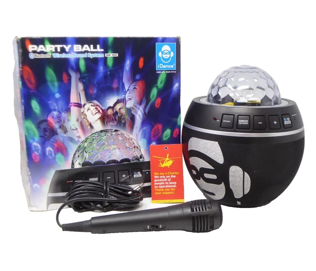 IDANCE PARTY BALL Disco Light Projector Bluetooth Speaker Karaoke KM3 £ ...
