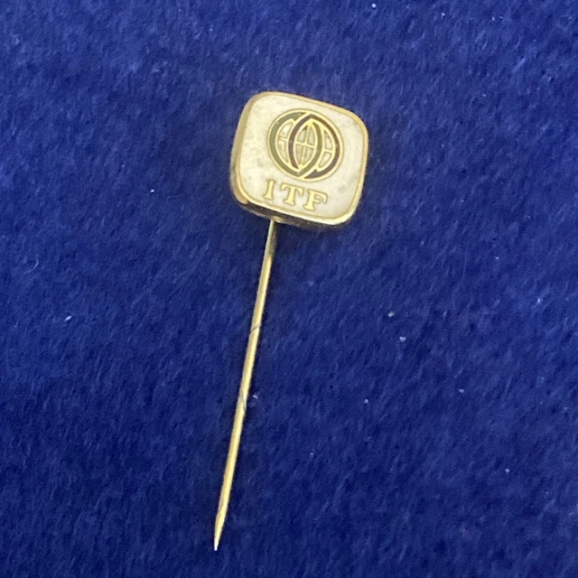 VINTAGE INTERNATIONAL TAEKWON-DO Federation (ITF) Enamel Stickpin badge ...