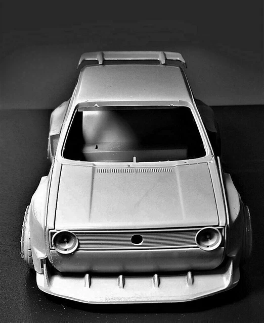 VOLKSWAGEN GOLF MK1 Widebody kit Resin scale model cars 1/24 for Revell ...