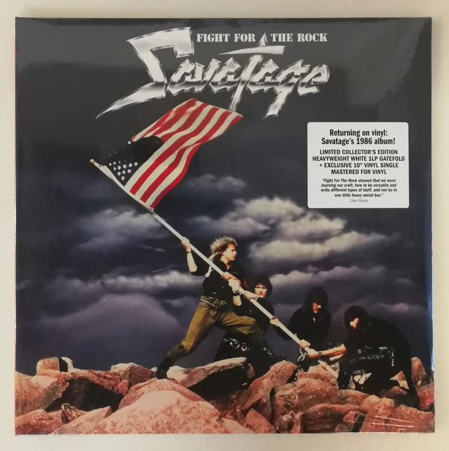 12 & LP White Vinyl +10 " Single Savatage Fight For the Rock 180g ...