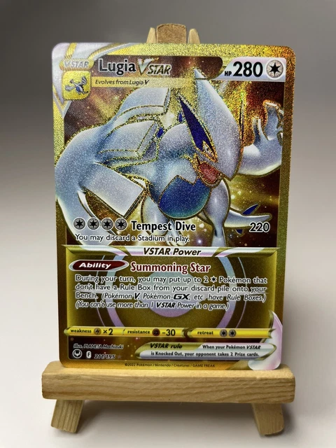POKÉMON TCG LUGIA VSTAR 211/195 Silver Tempest Gold Secret Rare M/NM ...