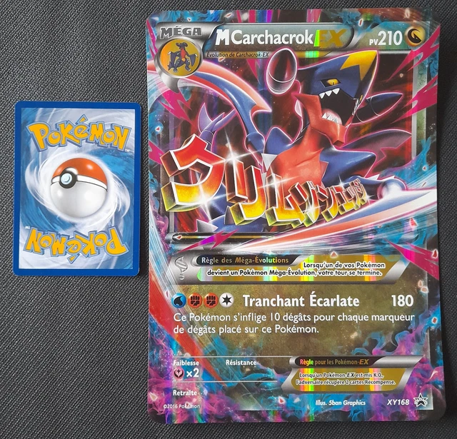 CARTE POKÉMON MÉGA Carchacrok EX - JUMBO - Promo XY168 - Sortie de ...