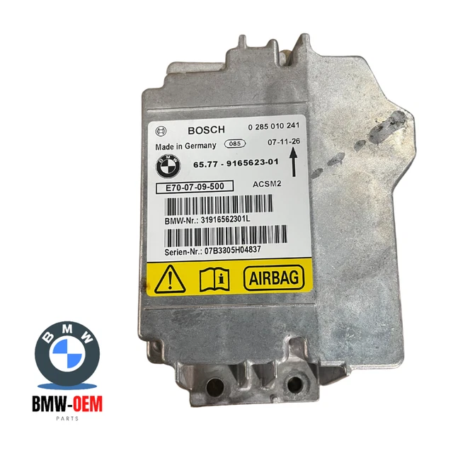 BMW X5 E70 X6 E71 Airbag Control Module No Crash Data Impact Srs Unit ...