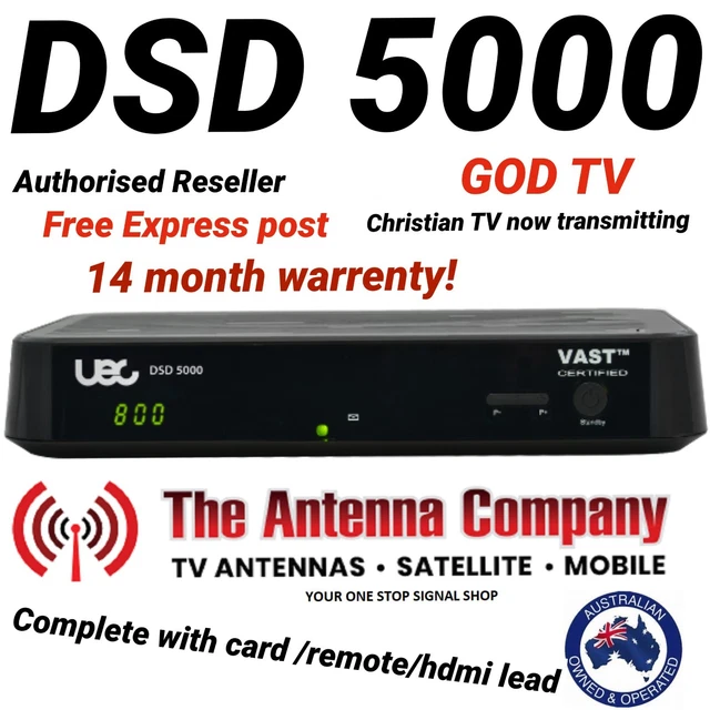 ALTECH UEC DSD5000 VAST Satellite Receiver Decoder PVR replace ...