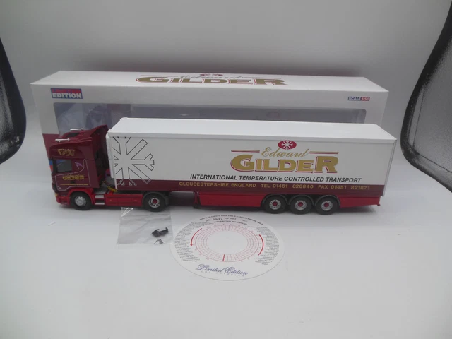 CORGI CC12933 SCANIA topline Fridge Trailer Edward Gilder & Co. 1:50 ...