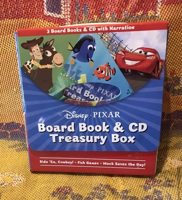 DISNEY/PIXAR BOARD BOOK & CD TREASURY BOX - Brand New - 3 stories! £12.59 - PicClick UK