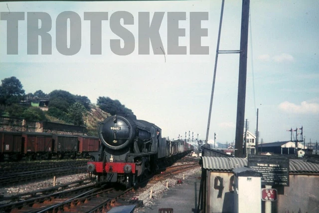 35MM SLIDE BR British Railways Steam Loco Class WD/8 90682 c1966 ...