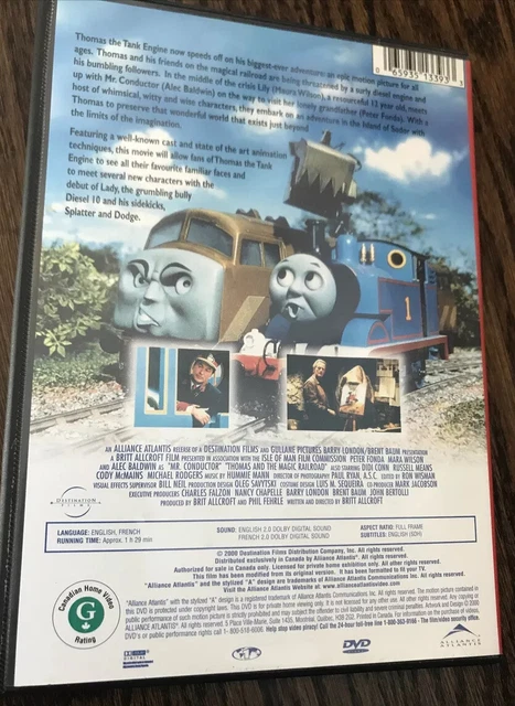 THOMAS AND THE magic railroad (dvd 2000 NTSC 1) english - french $13.51 ...