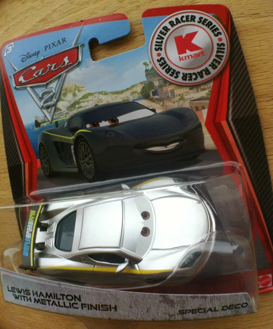 DISNEY PIXAR CARS 2 SILVER RACER SERIES Kmart LEWIS HAMILTON METALLIC ...