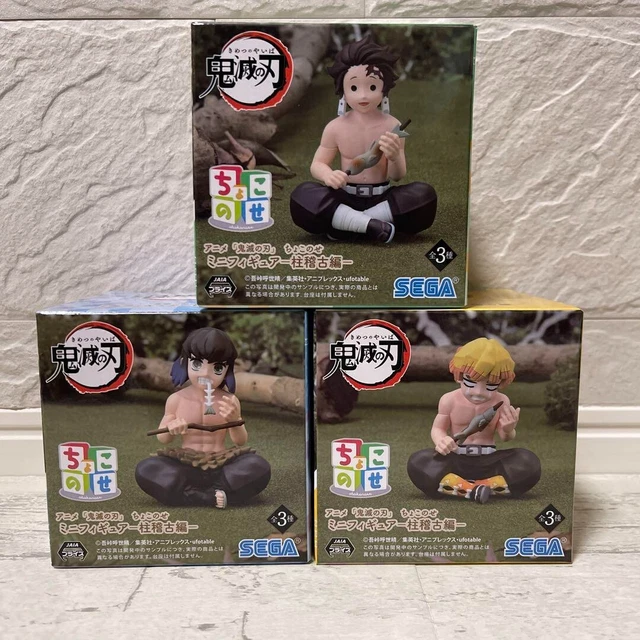 DEMON SLAYER TANJIRO Inosuke Zenitsu Chokonose Figure Set HASHIRA SEGA ...