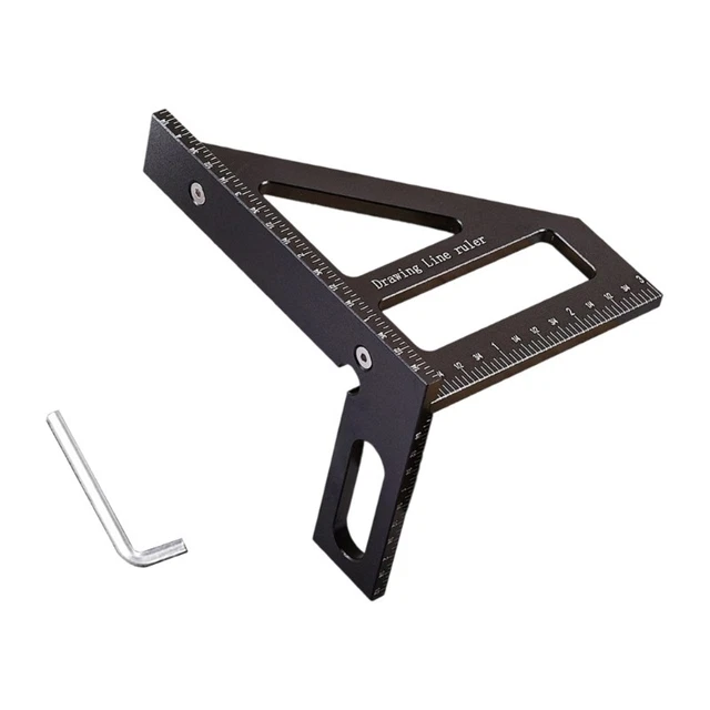 ADJUSTABLE 45 90DEGREE Angles Measuring Tool For Carpentry Engineering ...