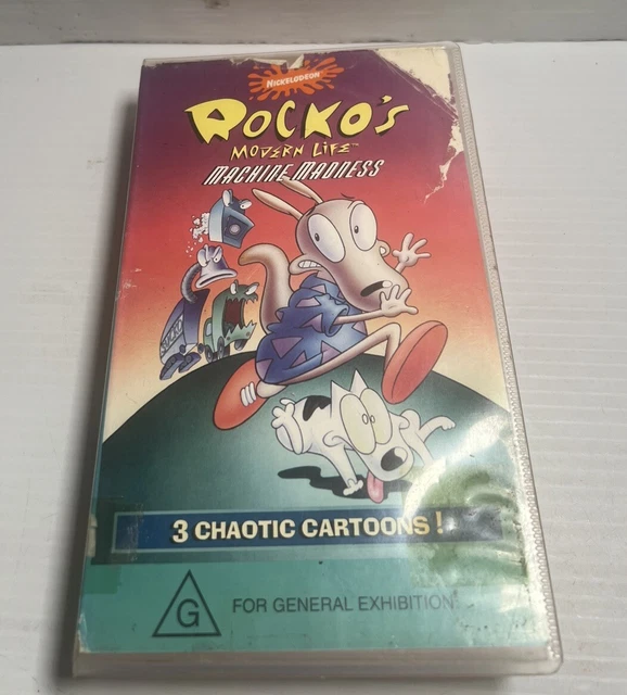 ROCKO’S MODERN LIFE Machine Madness VHS Nickelodeon Video VINTAGE ...