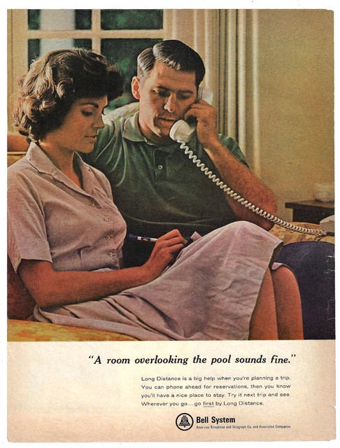 BELL TELEPHONE SYSTEM Print Ad Vintage Advertisement Long Distance ATT ...