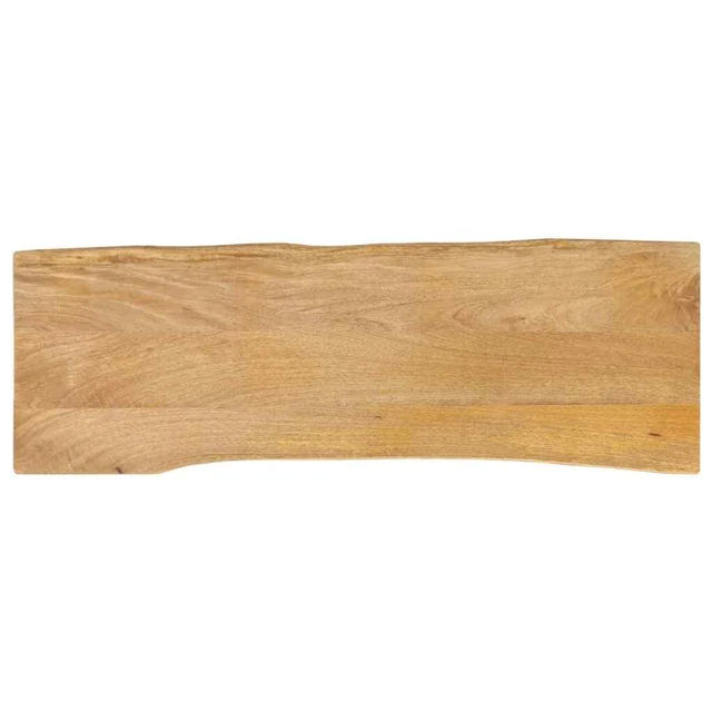 PIANO TAVOLO 120X40X2,5 Cm Bordi Vivi In Legno Massello Mango EUR 77,99 - PicClick IT