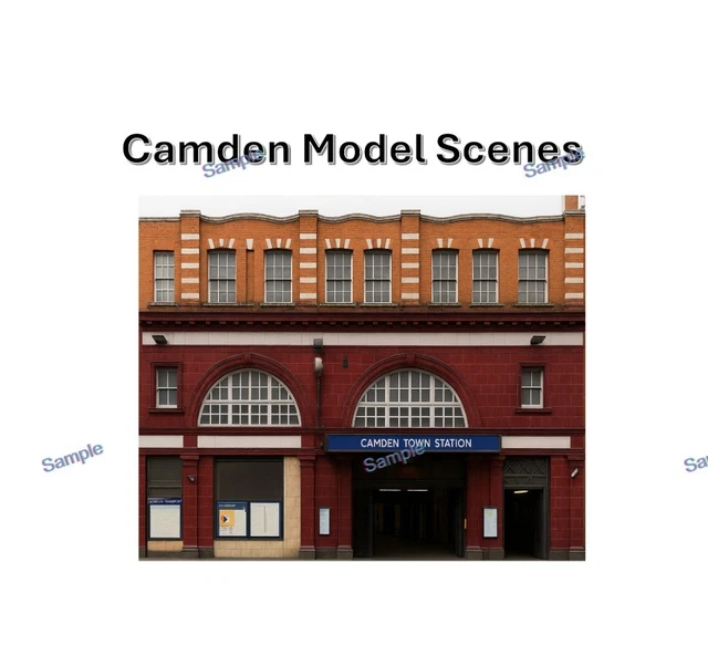 CAMDEN TOWN NORTHERN Line Station - London Model Railway Diorama OO ...