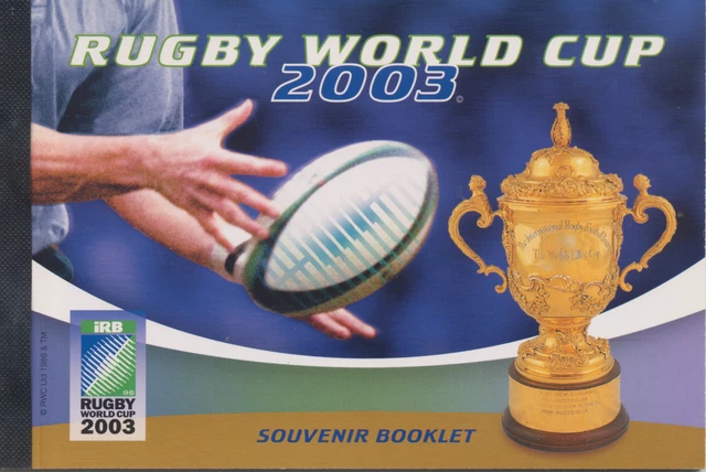 AUSTRALIAN STAMPS - 2003 Rugy World Cup - Booklet $16.00 - PicClick AU