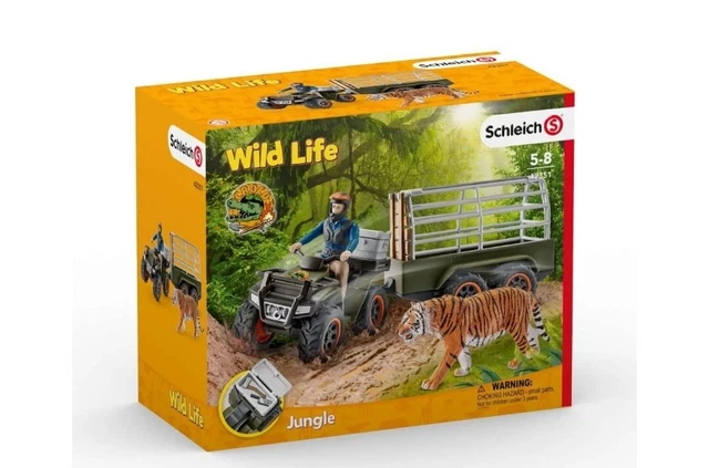 SCHLEICH WILD LIFE Quad bike with Rrailer and Ranger 42351 £49.99 ...